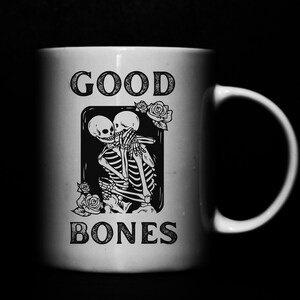 Good Bones Halloween SVG, Skeletons Hugging SVG, Skeleton Graphic ...