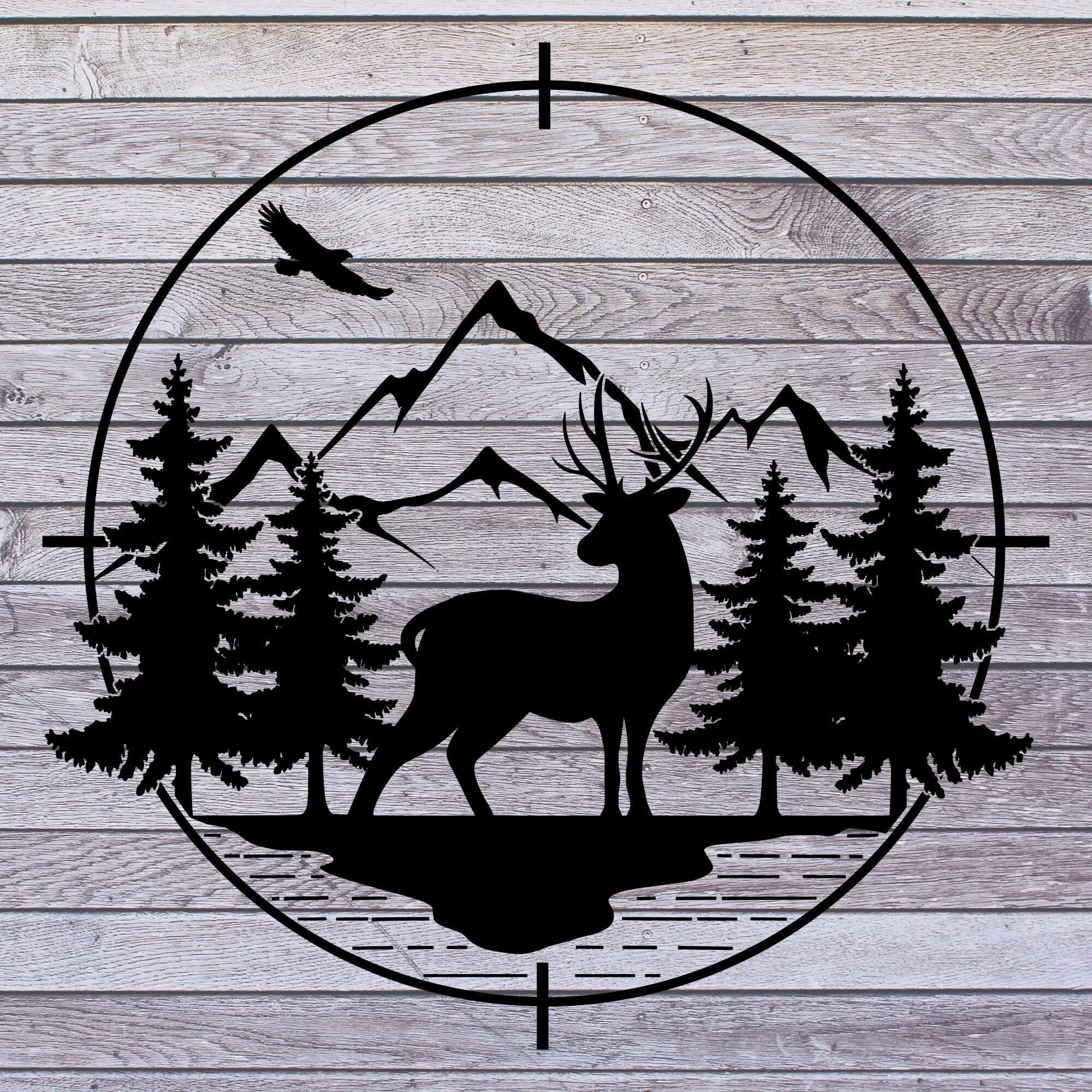 Deer Cross Hairs, Deer SVG, Hunting SVG, Outdoors Hunting Svg, Buck ...