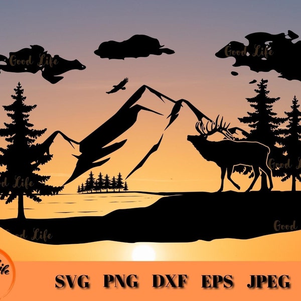 Elk Mountains Svg - Etsy