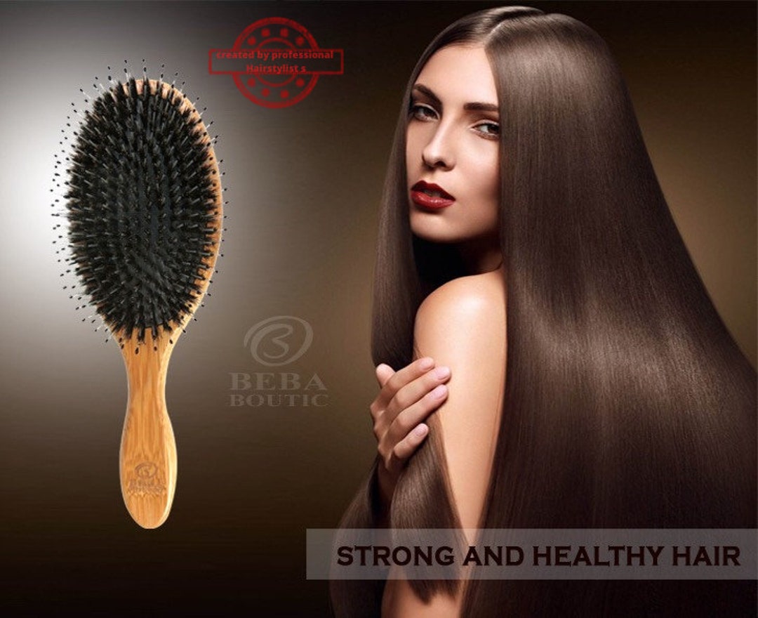 100 natural boar bristle hair brush store