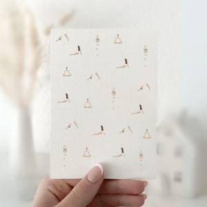 Yoga Greeting Card Mindfulness Gift Card Yoga Postcard Gift Idea for ...
