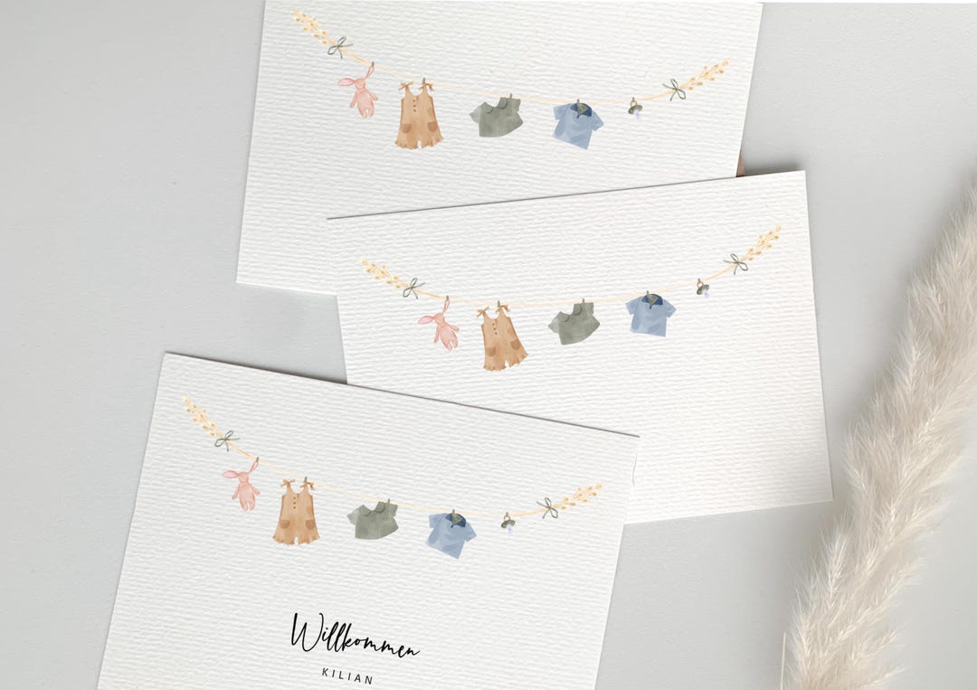 Personalized Card Birth Baby Card Greeting Birth Greeting Card Baby ...