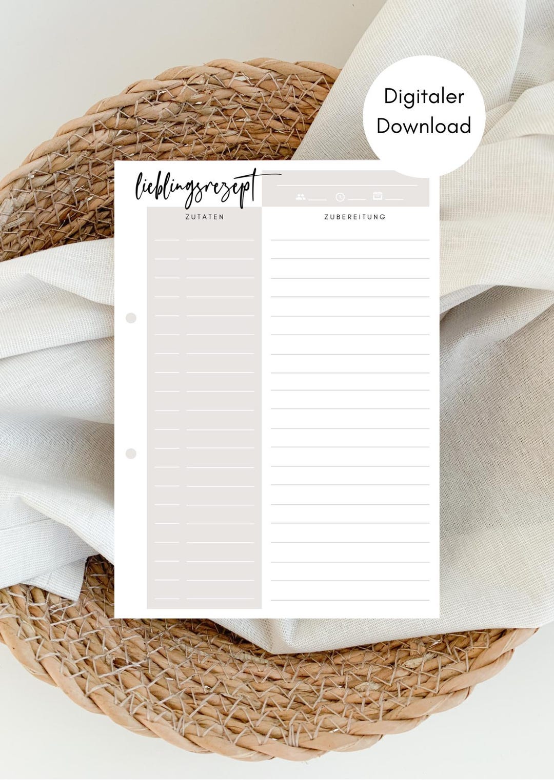 Recipe Templates Download Inserts Recipe Folder Recipe Collection ...