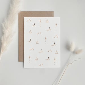 Yoga Greeting Card Mindfulness Gift Card Yoga Postcard Gift Idea for ...