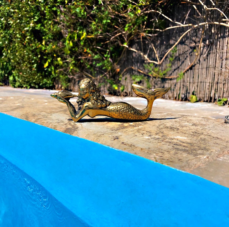 The Laying Mermaid Statue - Etsy