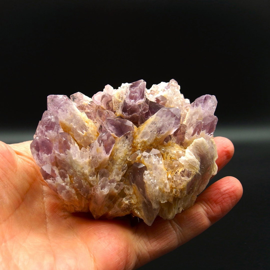 Zambian Sugar Amethyst Cluster, Purple Crystal Points, 375 Grams - Etsy