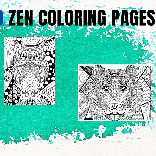 Zen Coloring Page - Etsy