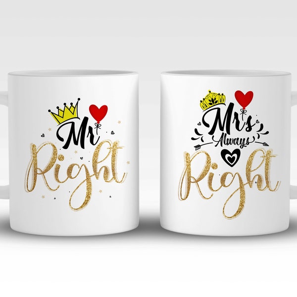 Mr and Mrs Right - Etsy