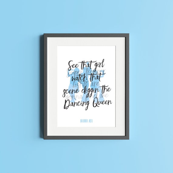 Mamma Mia Musical Quote Print Double Quote - Etsy