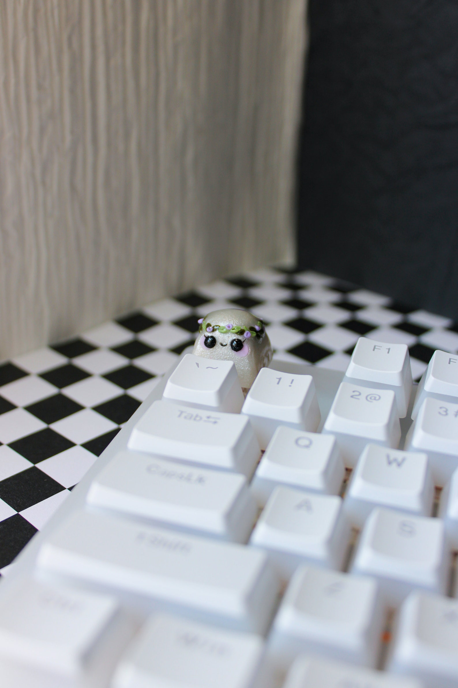 Kawaii Spooky Cute Ghost Artisan Keycap - Etsy