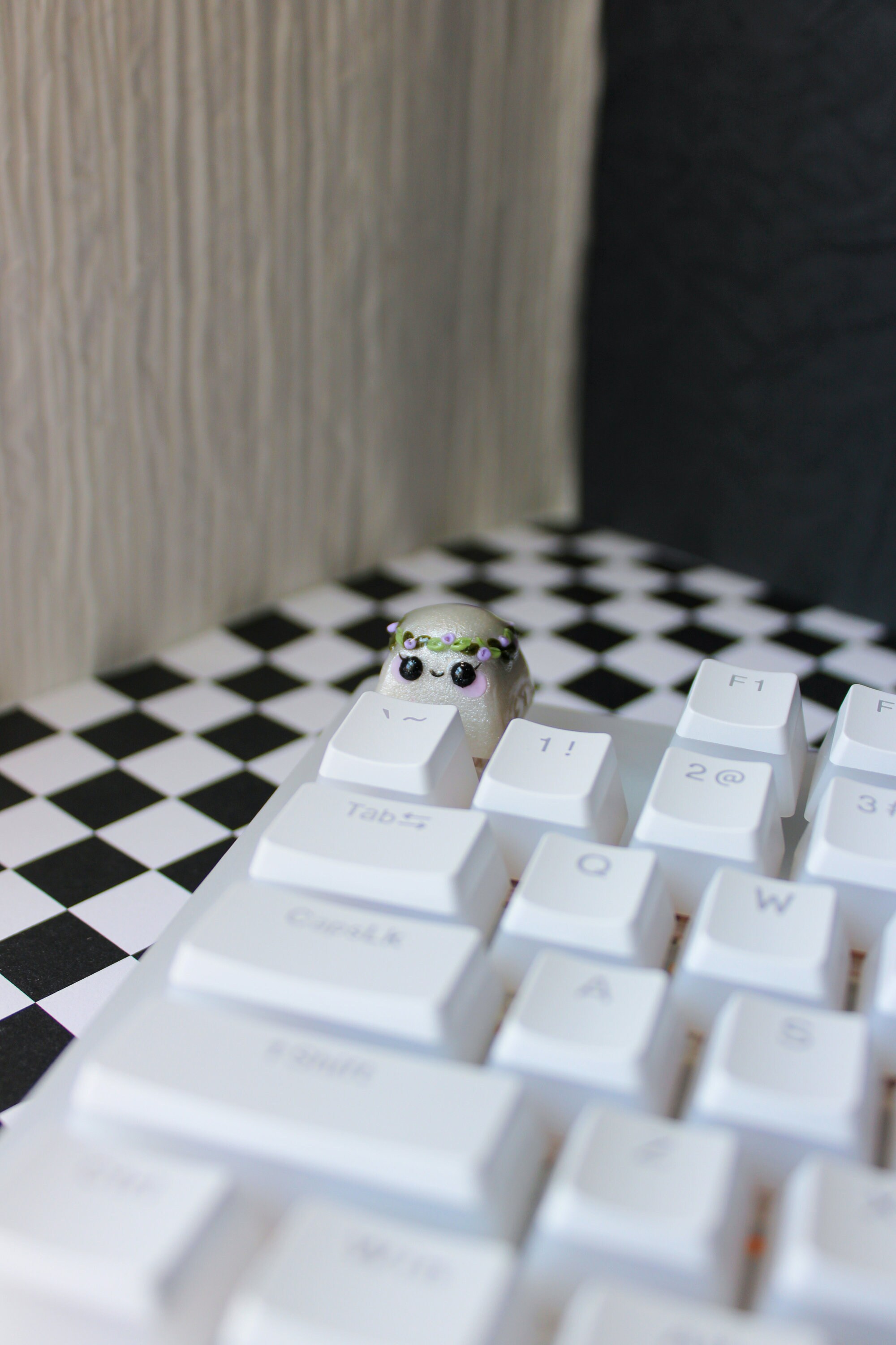 Kawaii Spooky Cute Ghost Artisan Keycap - Etsy