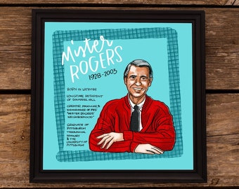 Mister Rogers Print - Etsy