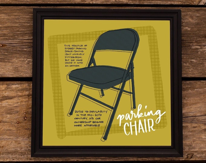 The Original - Pittsburgh Parking Chair Ornament - Etsy