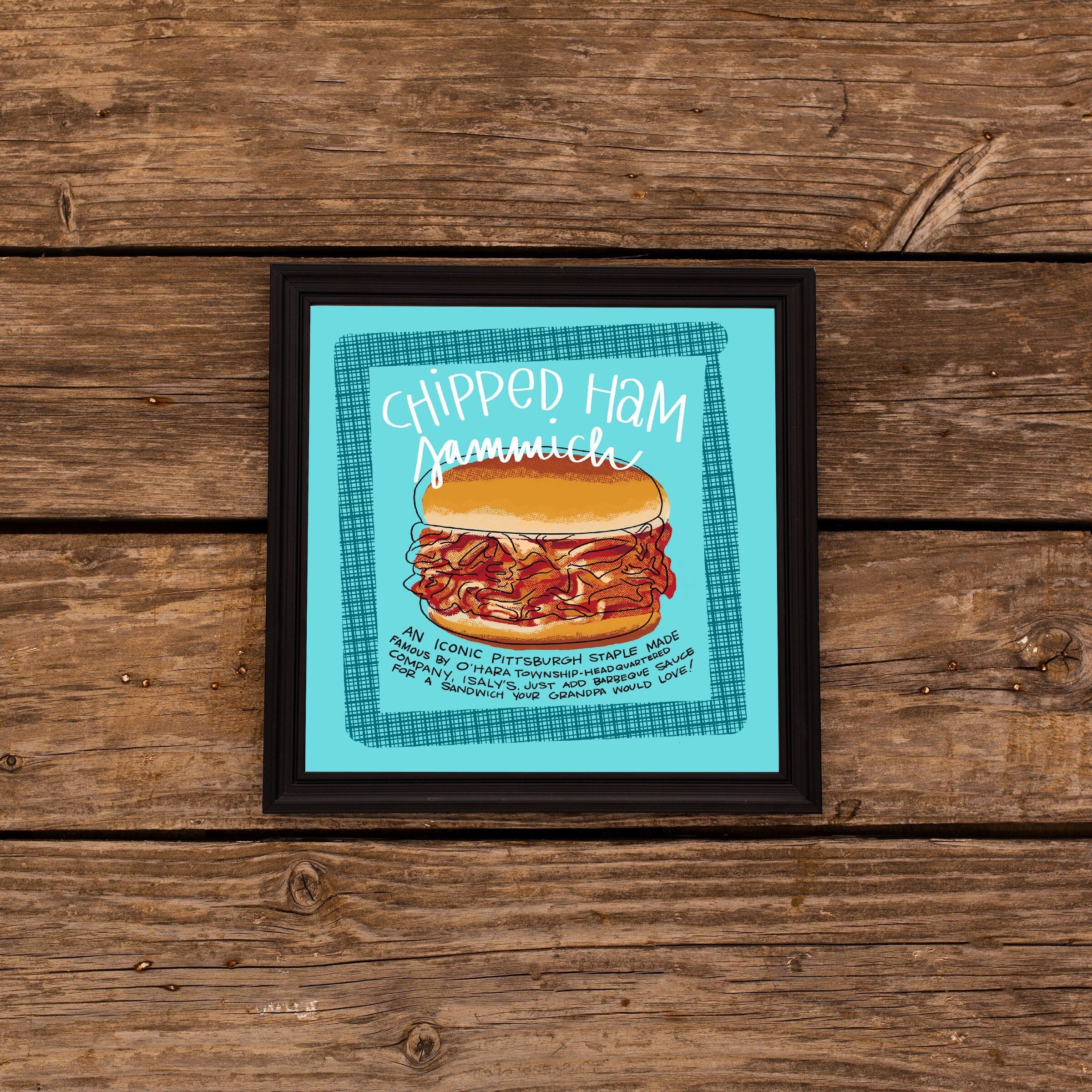 Chipped Ham Sammich Print - Etsy