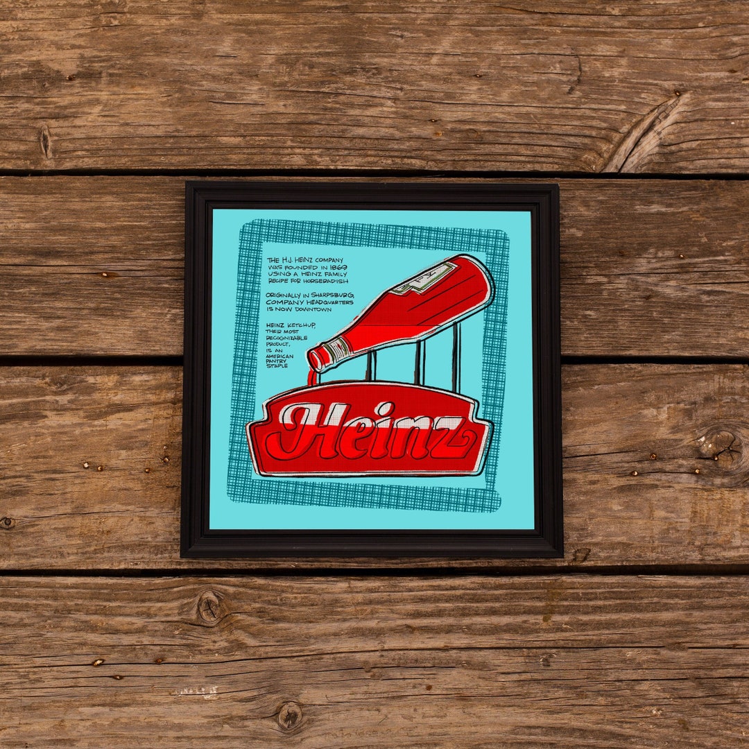 Heinz Ketchup Sign Print - Etsy