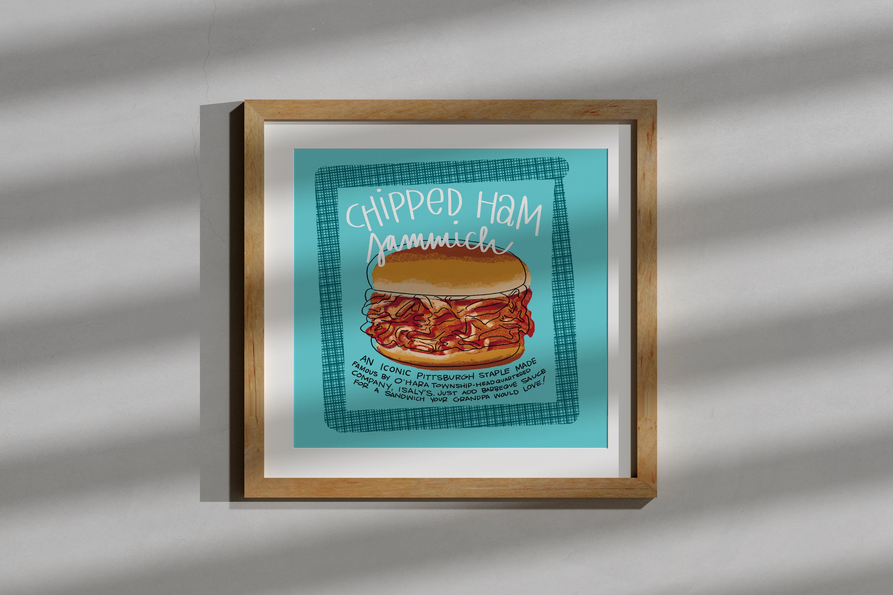 Chipped Ham Sammich Print - Etsy