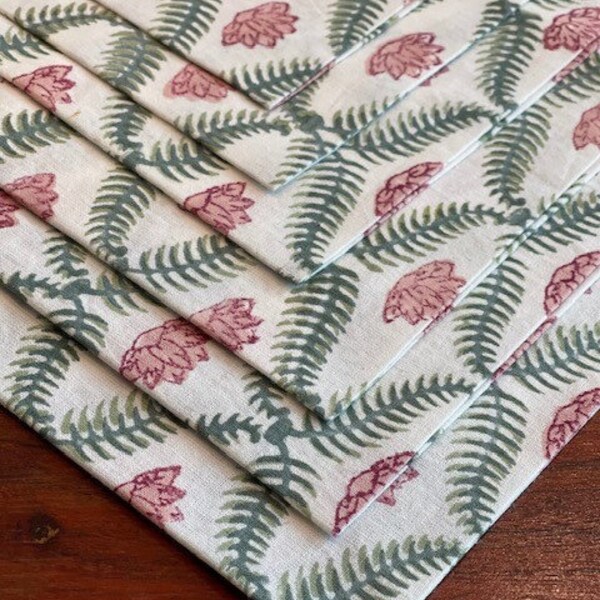 Block Print Napkins - Etsy