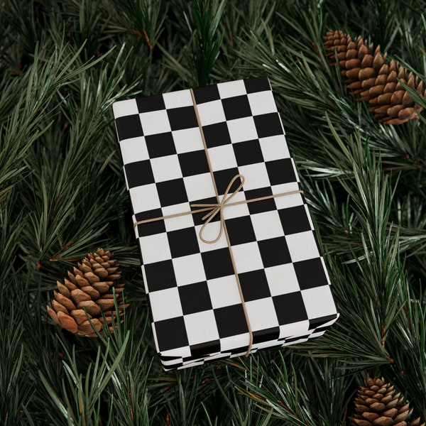 Grid Wrapping Paper - Etsy