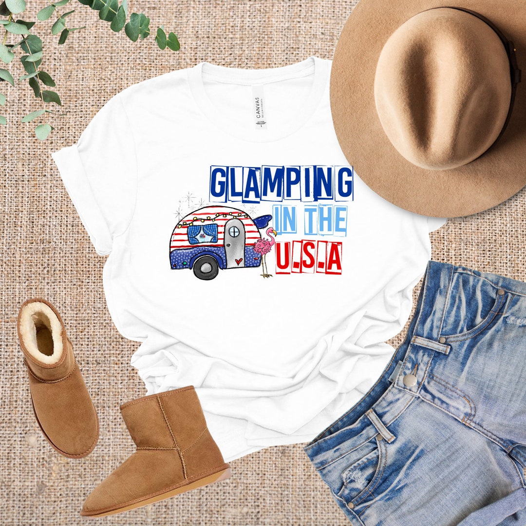 Glamping in the Usa too Boujee for Tents Camping Shirt - Etsy