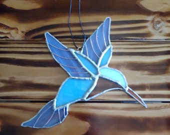 Pre-cut Stained Glass Small Hummingbird Kit - Etsy