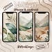 Watercolor Phone Wallpaper Lockscreen Bundle, Android + Ios Phone, Cute ...