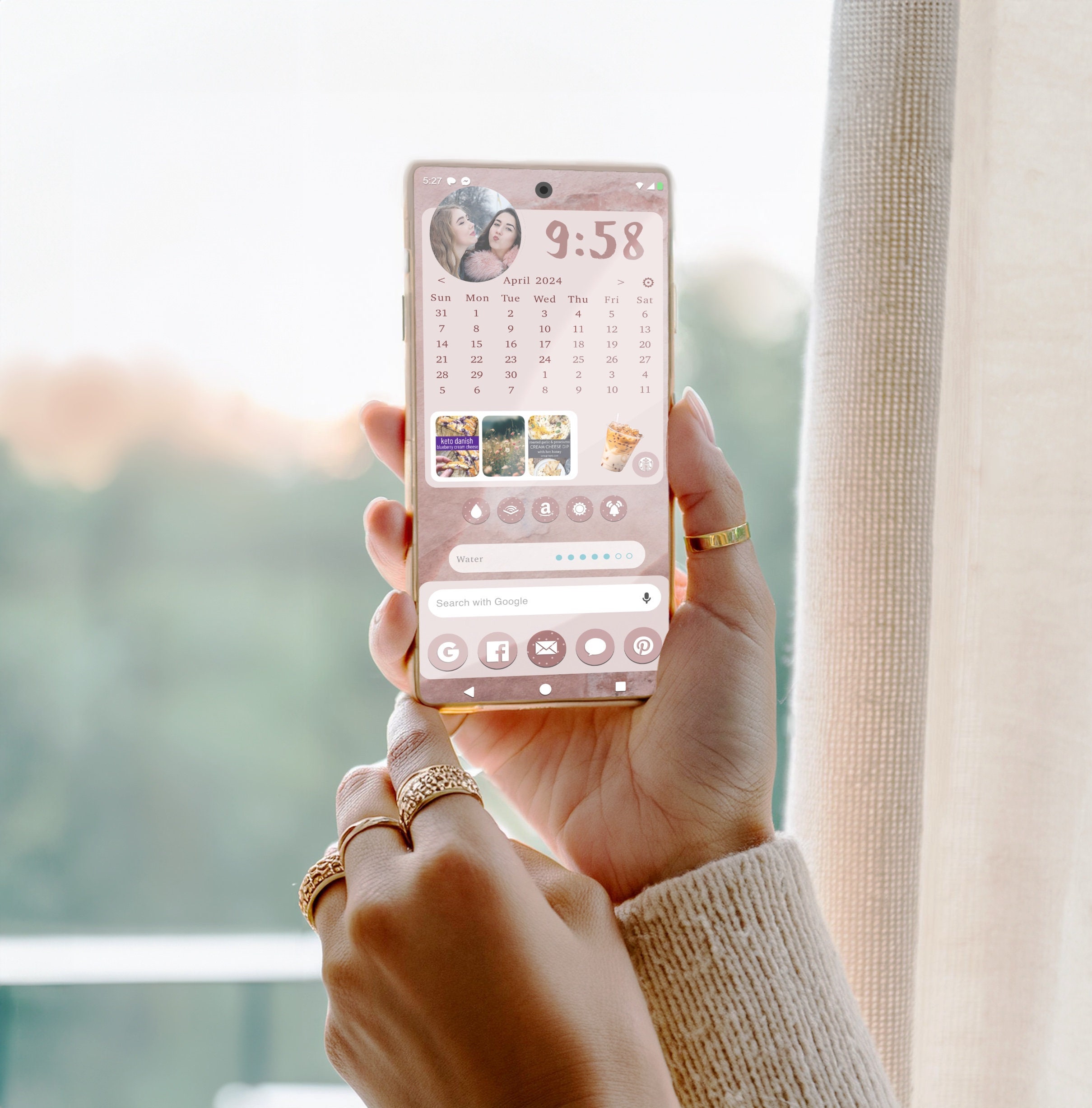 Pink Android Theme Kit: 3600+ App Icons & Wallpapers (digital Download ...