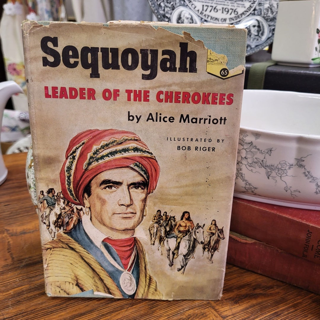 Vintage Book - Sequoyah Leader of the Cherokees - Etsy