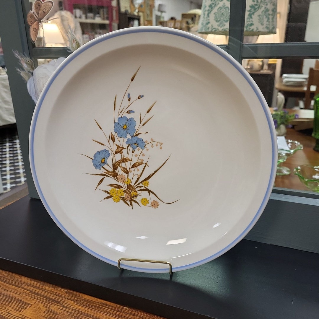 Vintage Ming Pao Floral Platter, Vintage Stoneware Platter, Farmhouse ...