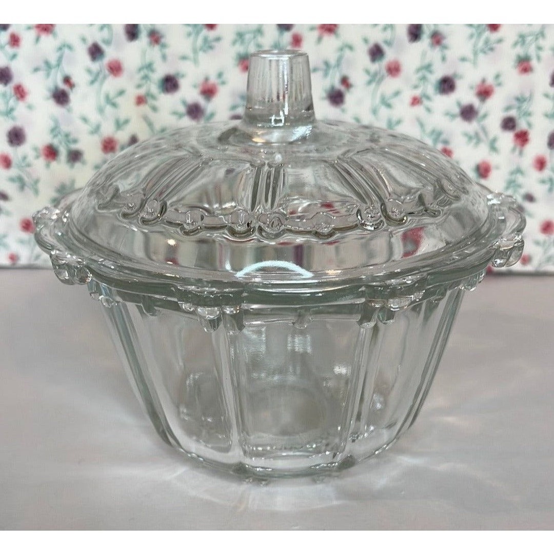 Vintage KIG Indonesia Clear Glass Candy Dish With Lid - Etsy
