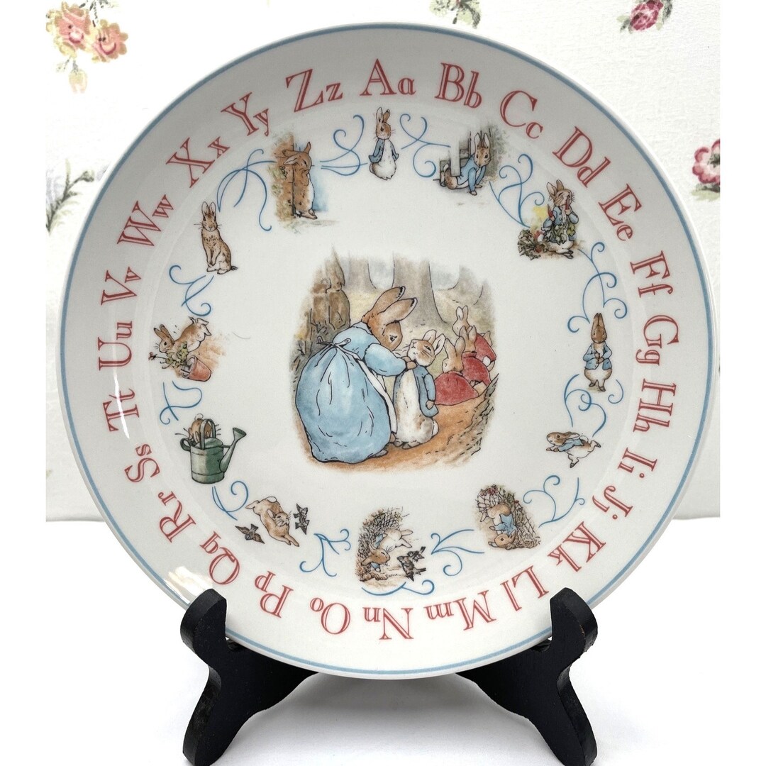 Vintage Beatrix Potter Peter Rabbit by Wedgwood China Child's Plate - Etsy