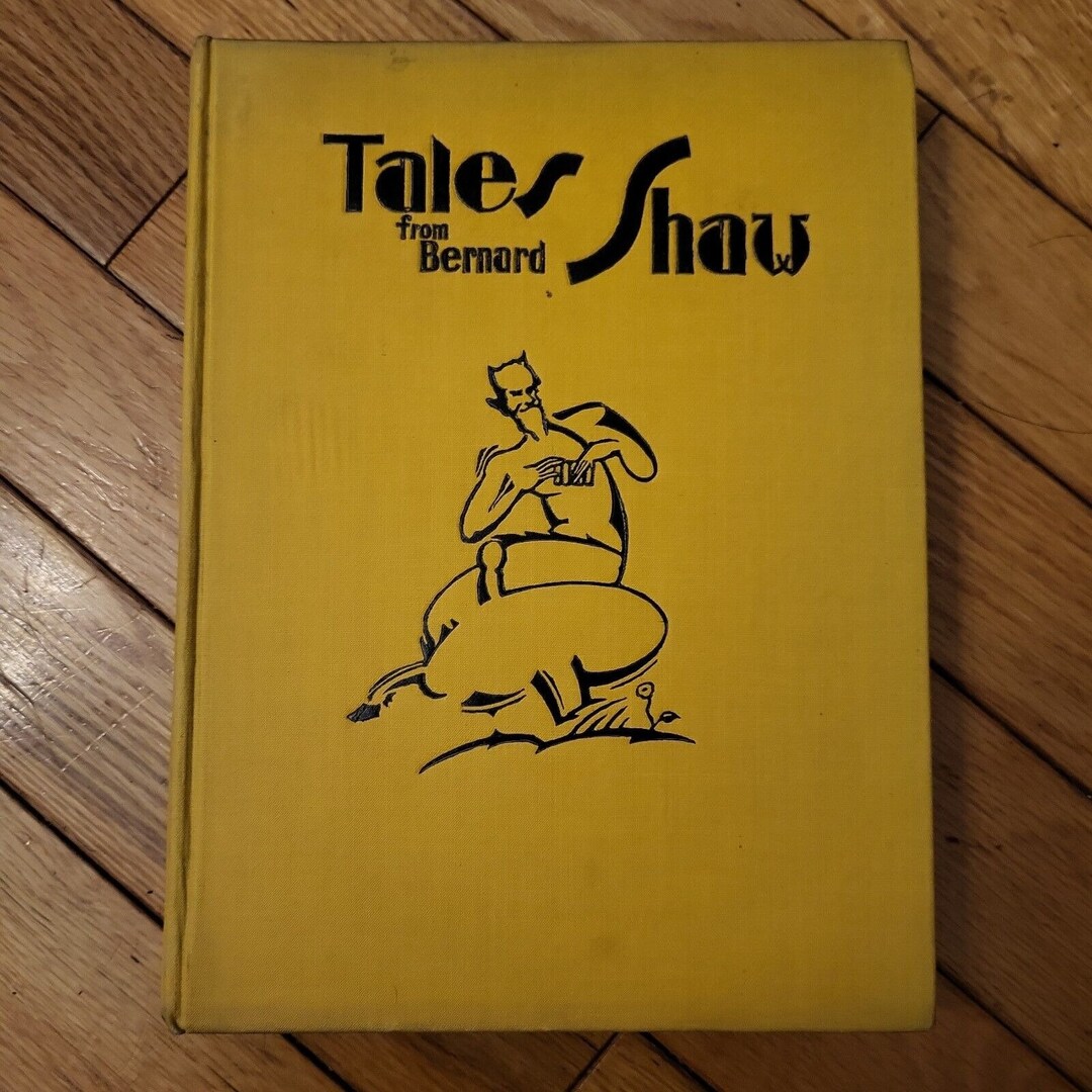 Tales From Bernard Shaw Vintage Book, 1929 With Art Deco Illustrations ...