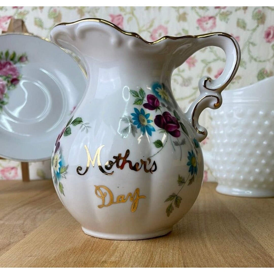 Tilso Japan Floral Porcelain Mother's Day Pitcher - Etsy