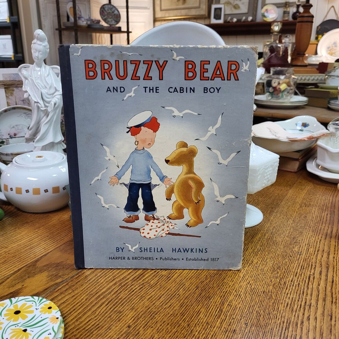 Vintage Book - Bruzzy Bear and the Cabin Boy, Harper & Brothers 1940 - Etsy