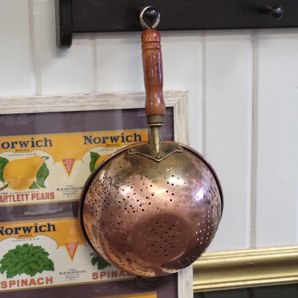 Copper Colander - Etsy
