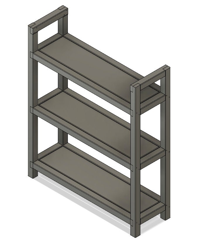DIY Bookshelf Unit (only CAD & Drawings) - Etsy