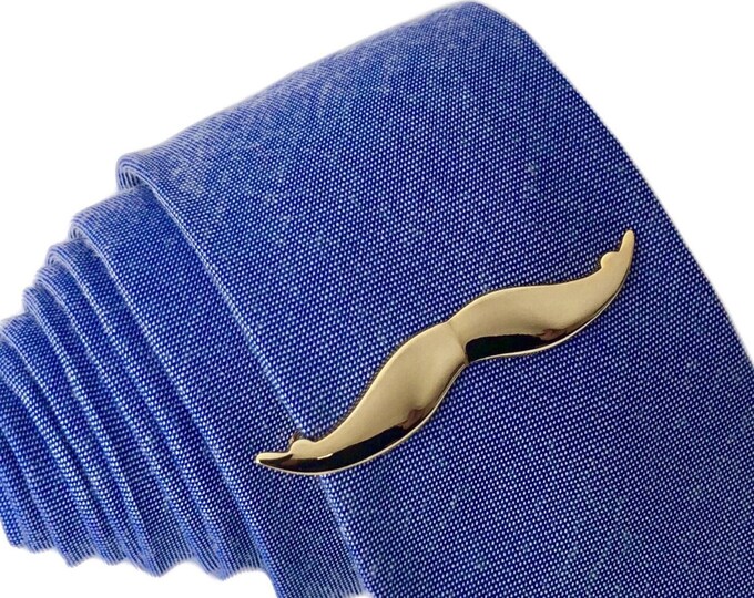 Gold Mustache Tie Clip | Unique Tie Clip | Cool Tie Clip | Gifts for ...