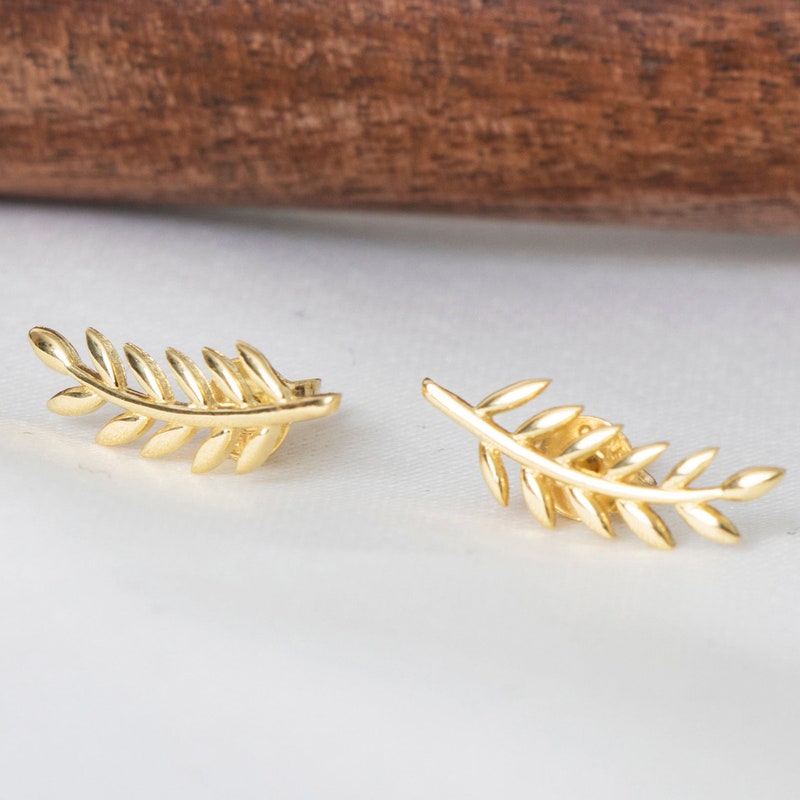 Leaf Earrings - Etsy