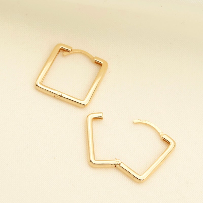 Square Hoops - Etsy