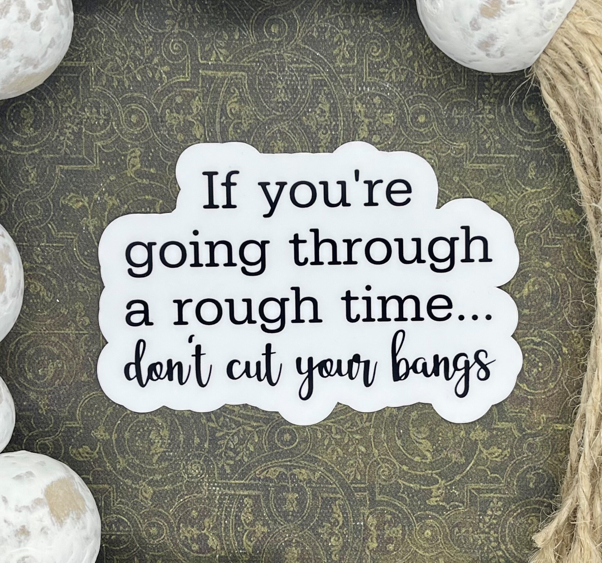 Bangs Sticker Funny Stickers Sarcasm Stickers Sarcastic - Etsy