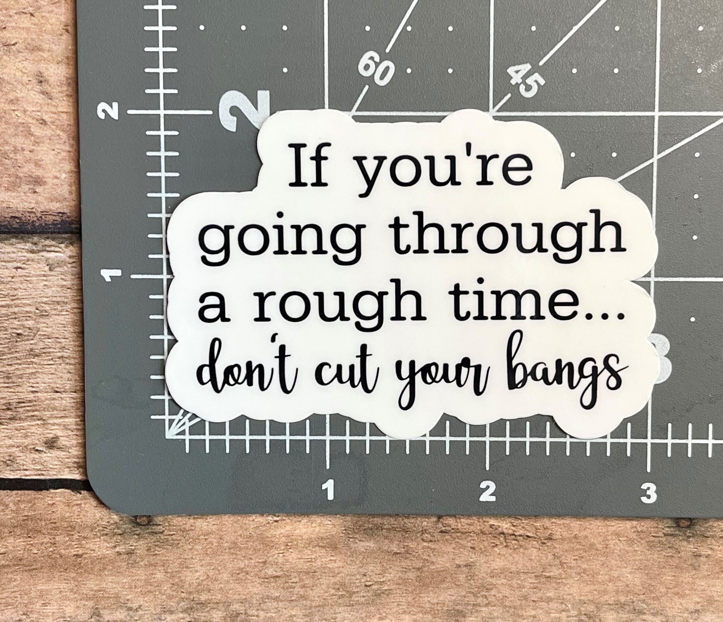 Bangs Sticker Funny Stickers Sarcasm Stickers Sarcastic - Etsy