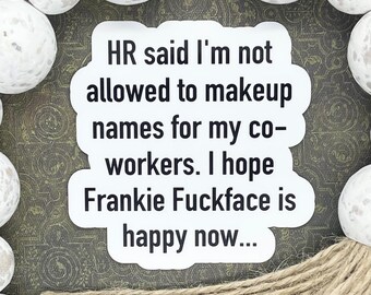 Funny Hr Stickers - Etsy