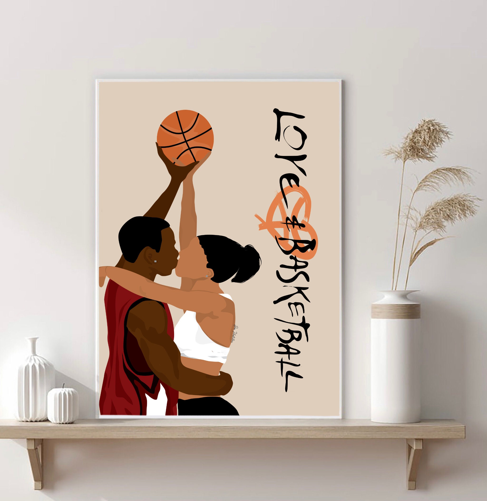 Love and Basketball Art Print, DIGITAL DOWNLOAD, Classic Black Movies ...
