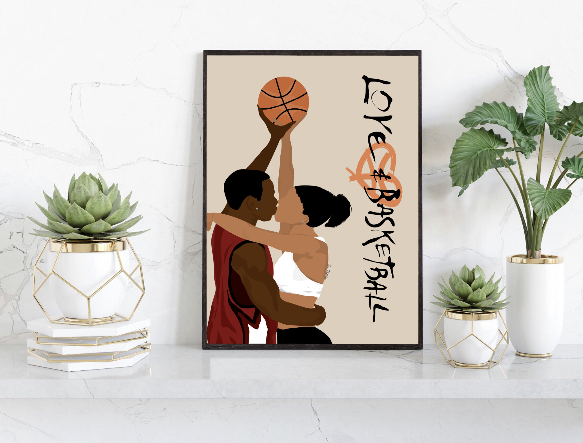 Love and Basketball Art Print, DIGITAL DOWNLOAD, Classic Black Movies ...