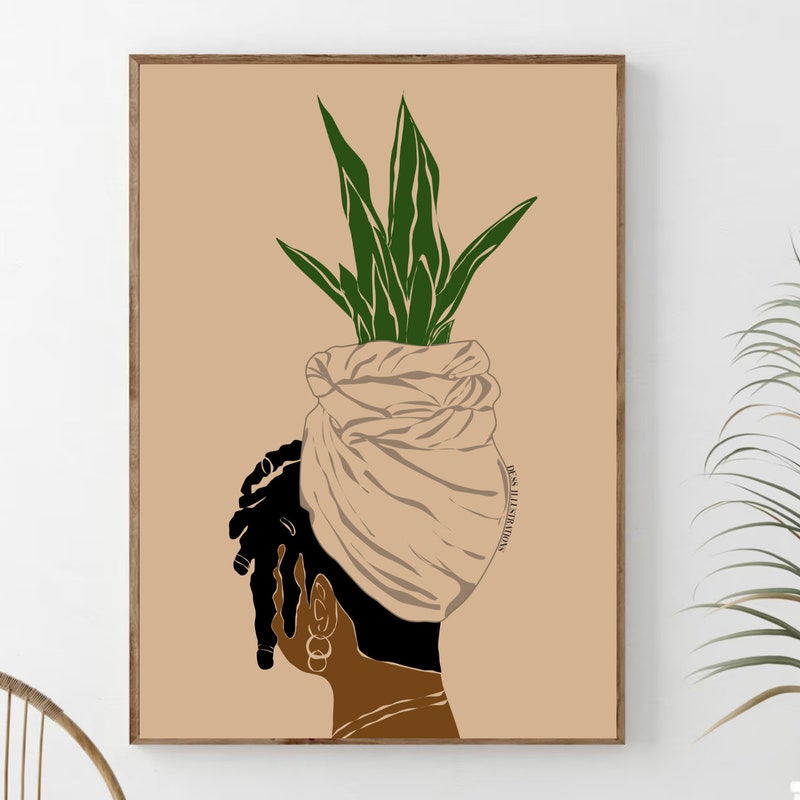 Black Woman With Locs - Etsy