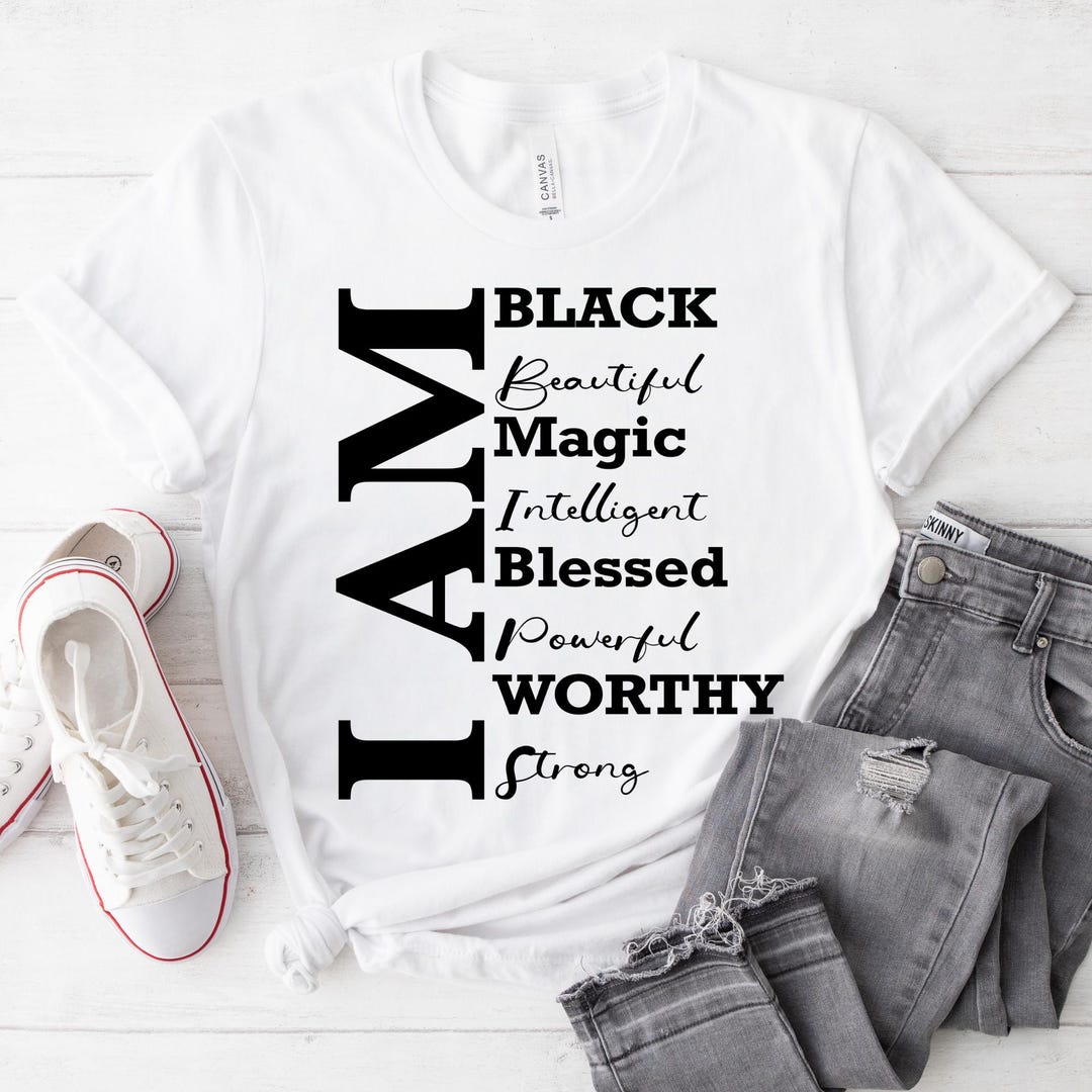 Black Affirmation PNG, Black History Month PNG, Sublimation Design ...