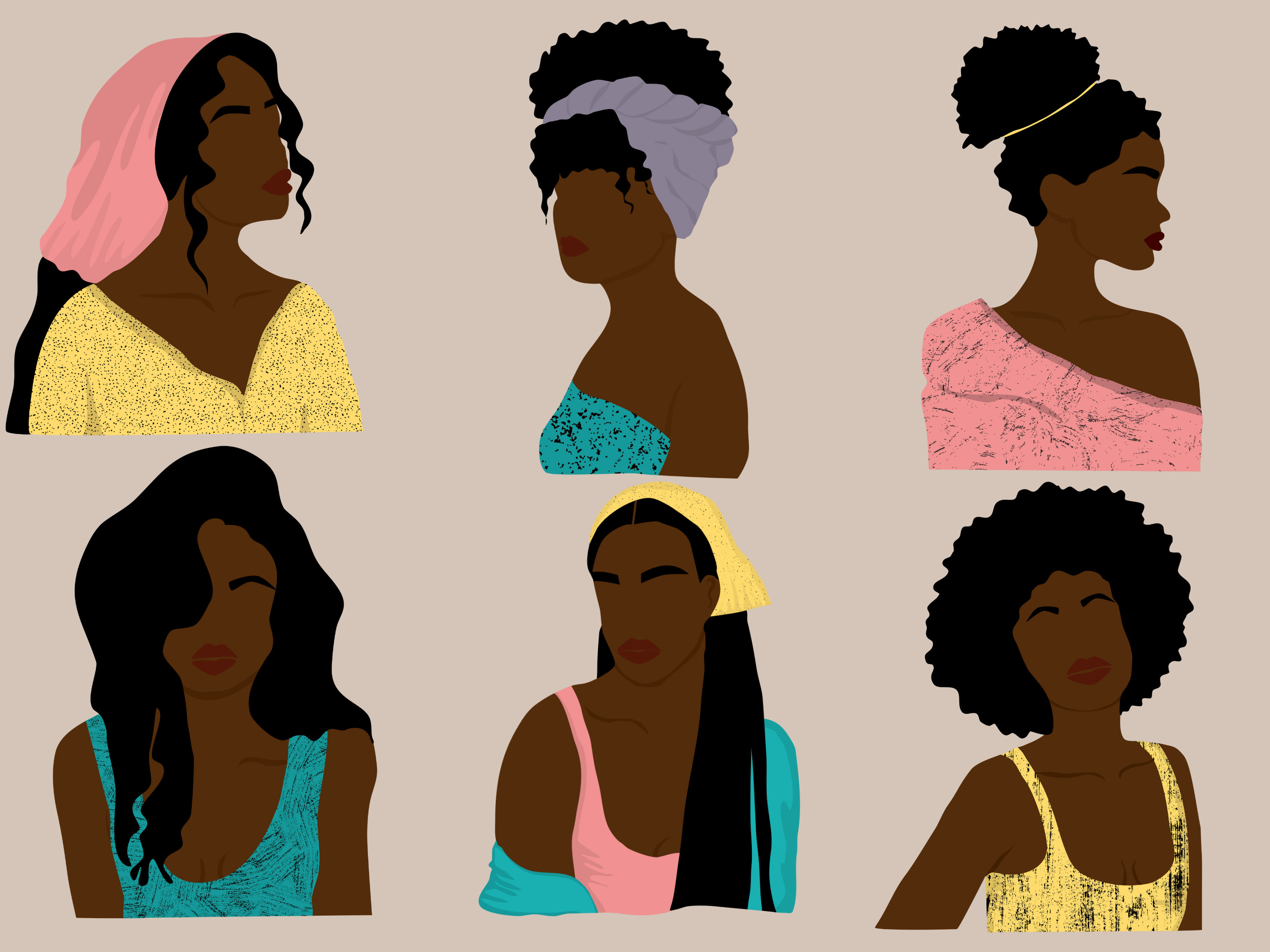 Black Woman Clipart Svg, Black Girl Clipart, Afro Girl Clipart, Girl ...
