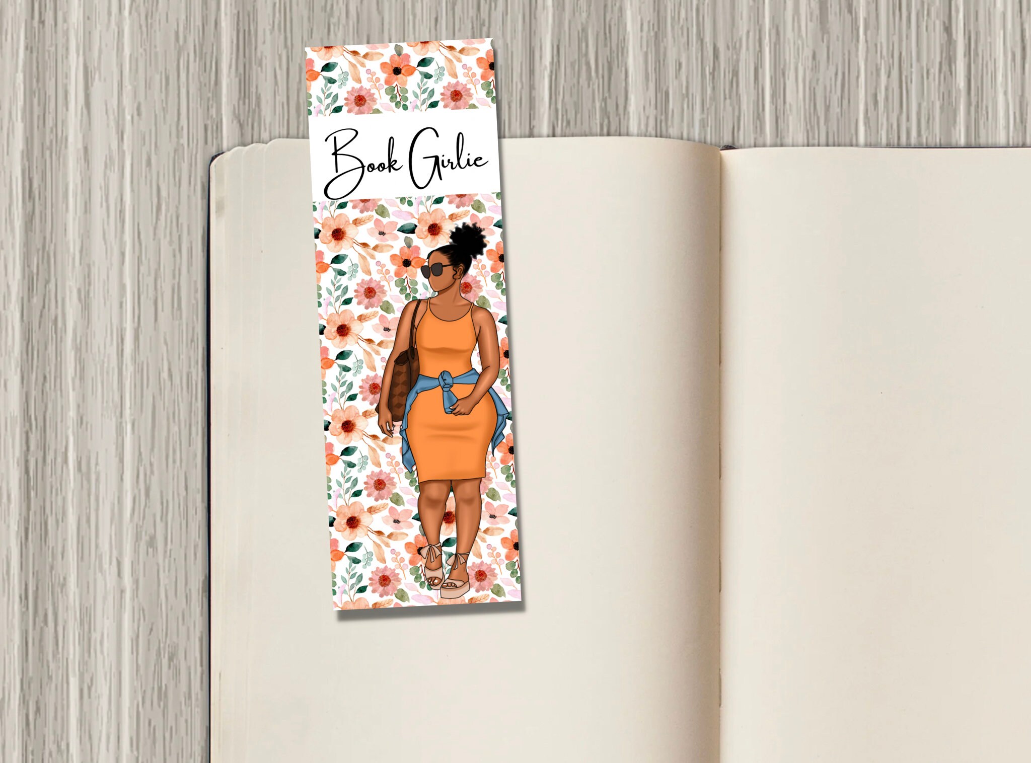 Black Girl Bookmarks Black Women Bookmark Printable - Etsy