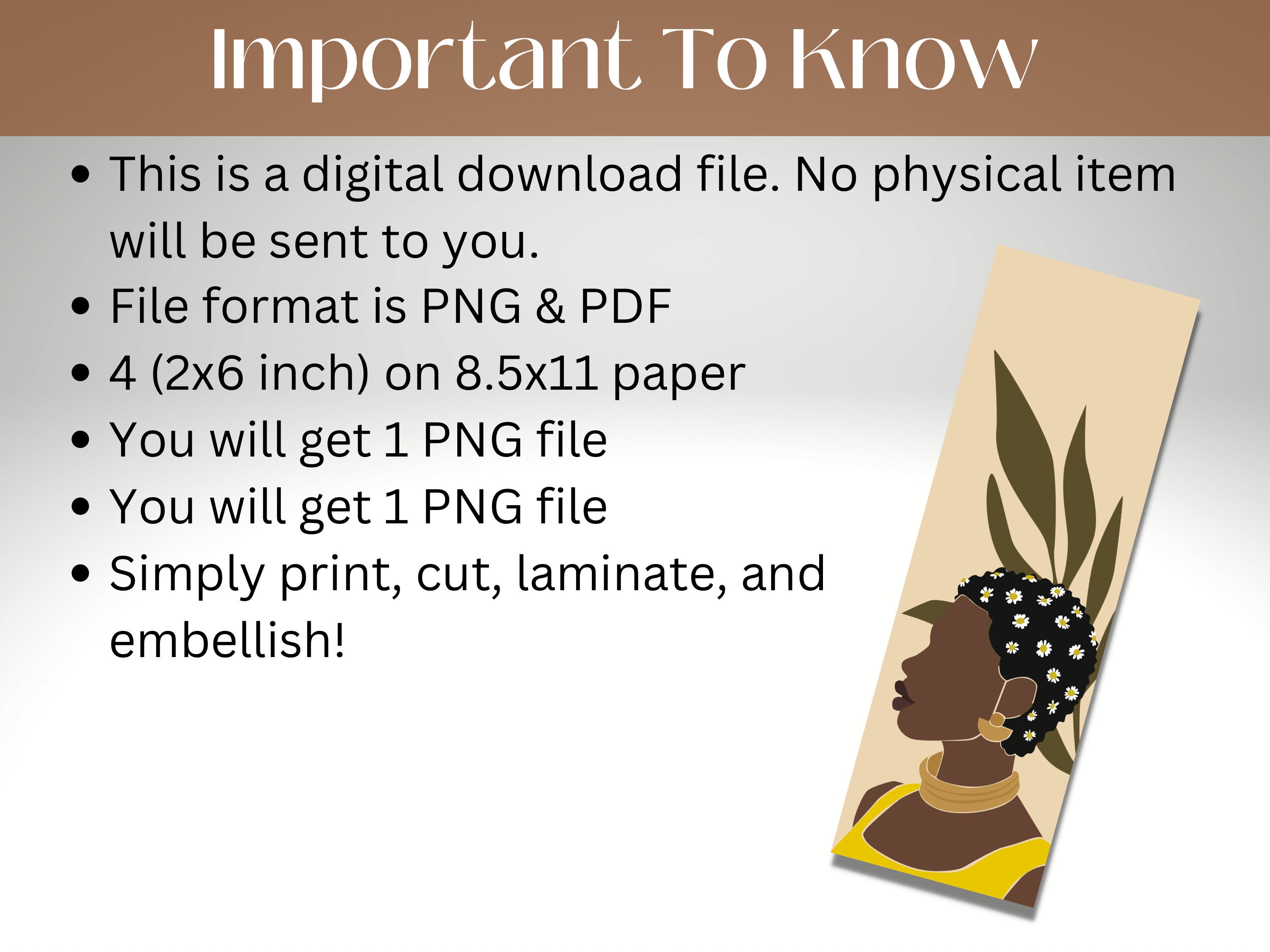 Black Girl Bookmarks Black Women Bookmark Printable Bookmark DIY ...