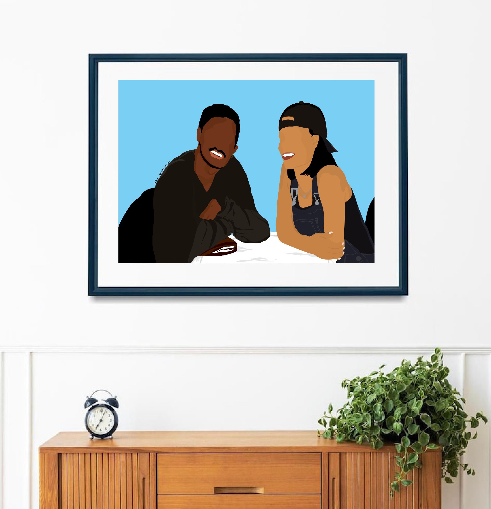 Love Jones Art Print, DIGITAL DOWNLOAD, 90's Classic Movie, Black ...