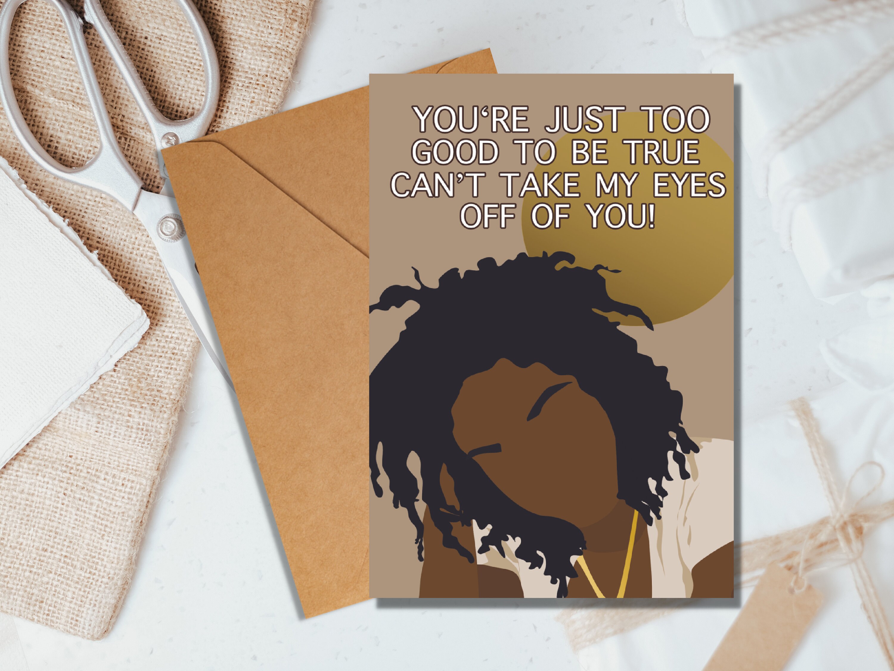 Valentines Day Card, African American Greeting Cards, Printable ...